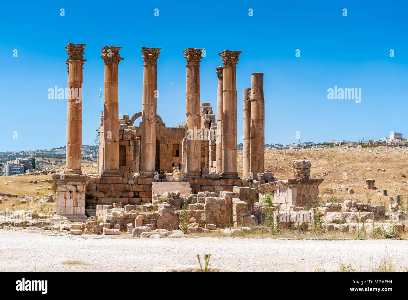 Columns of Jerash, Jordan Stock Photo - Alamy