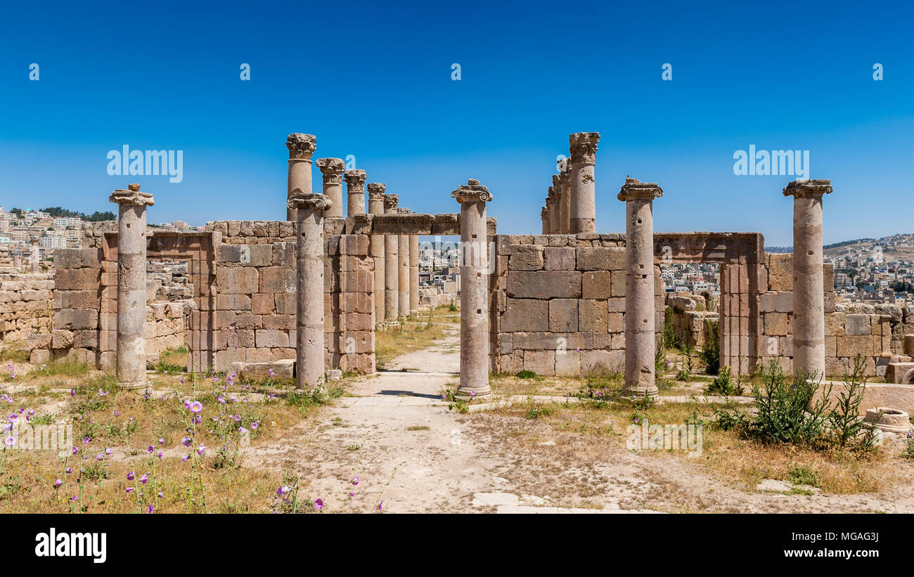 Church of Saint Theodore, Ancient Roman city of Gerasa of Antiquity ...