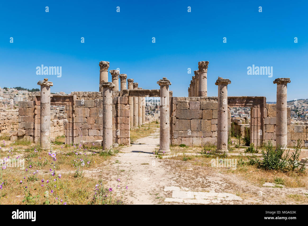 Church of Saint Theodore, Ancient Roman city of Gerasa of Antiquity ...