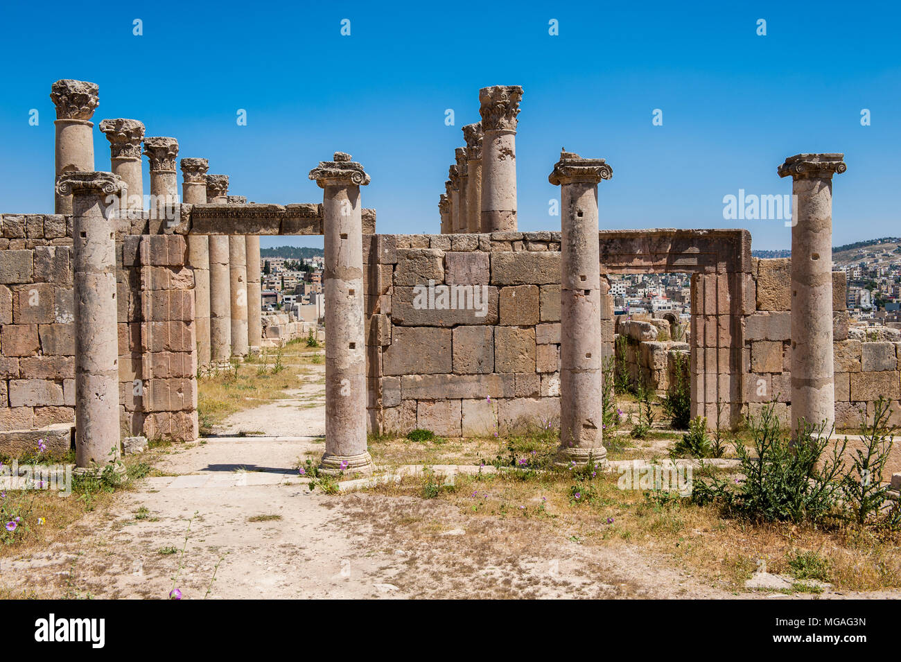 Church of Saint Theodore, Ancient Roman city of Gerasa of Antiquity ...