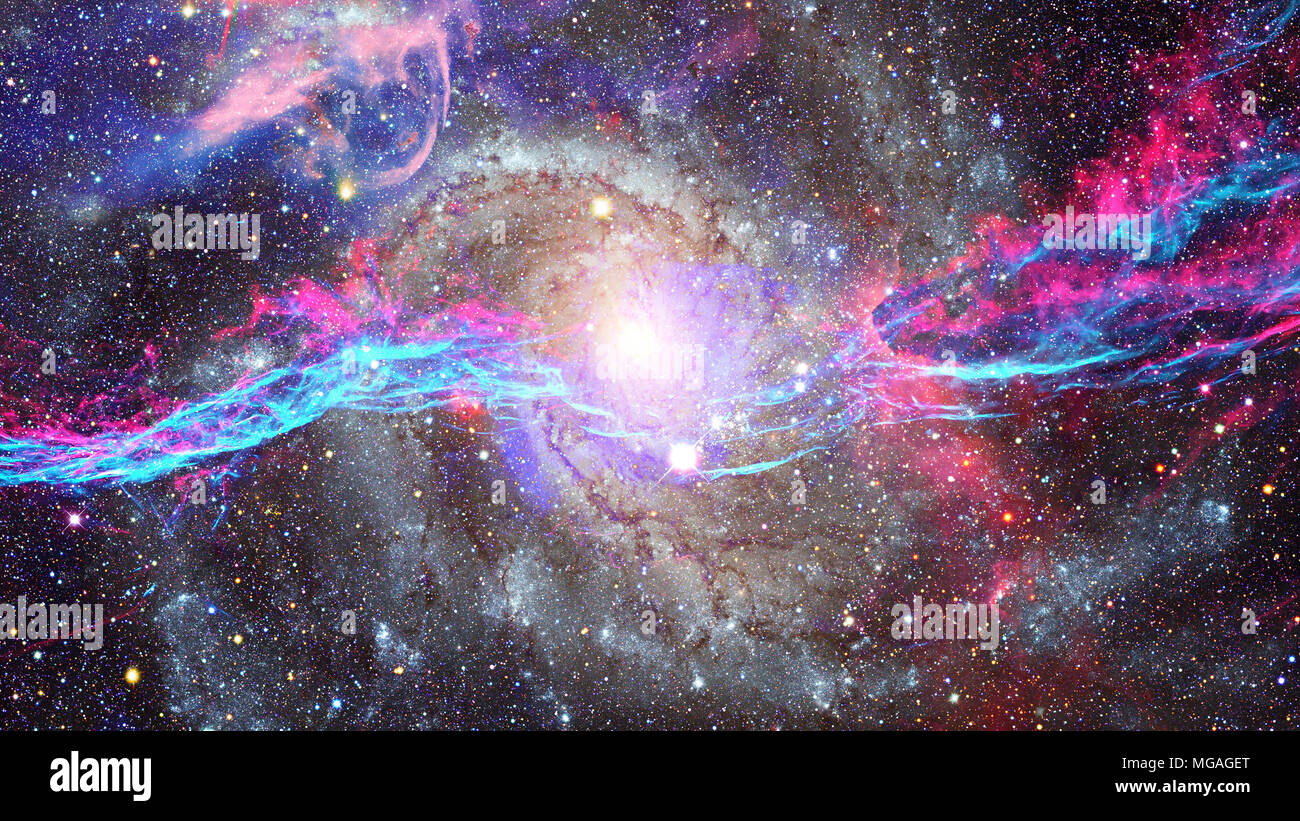 Nebula and stars in outer space. Elements of this image furnished by ...