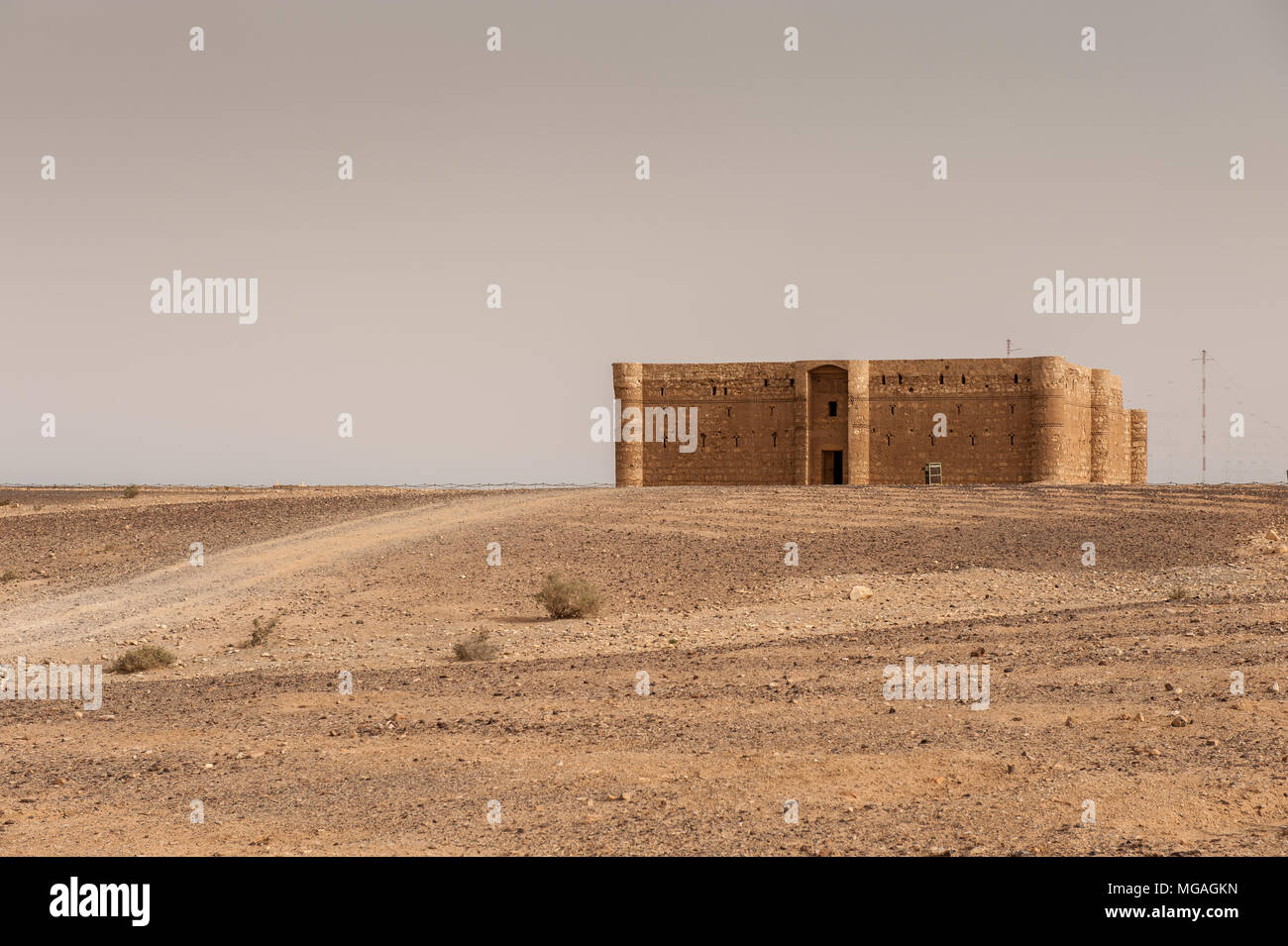 Qasr Kharana, one of the best-known of the desert castles in eastern ...
