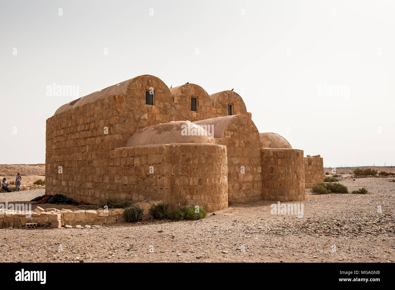 Qasr Amra, a desert castle in Jordan. UNESCO World Heritage site Stock ...