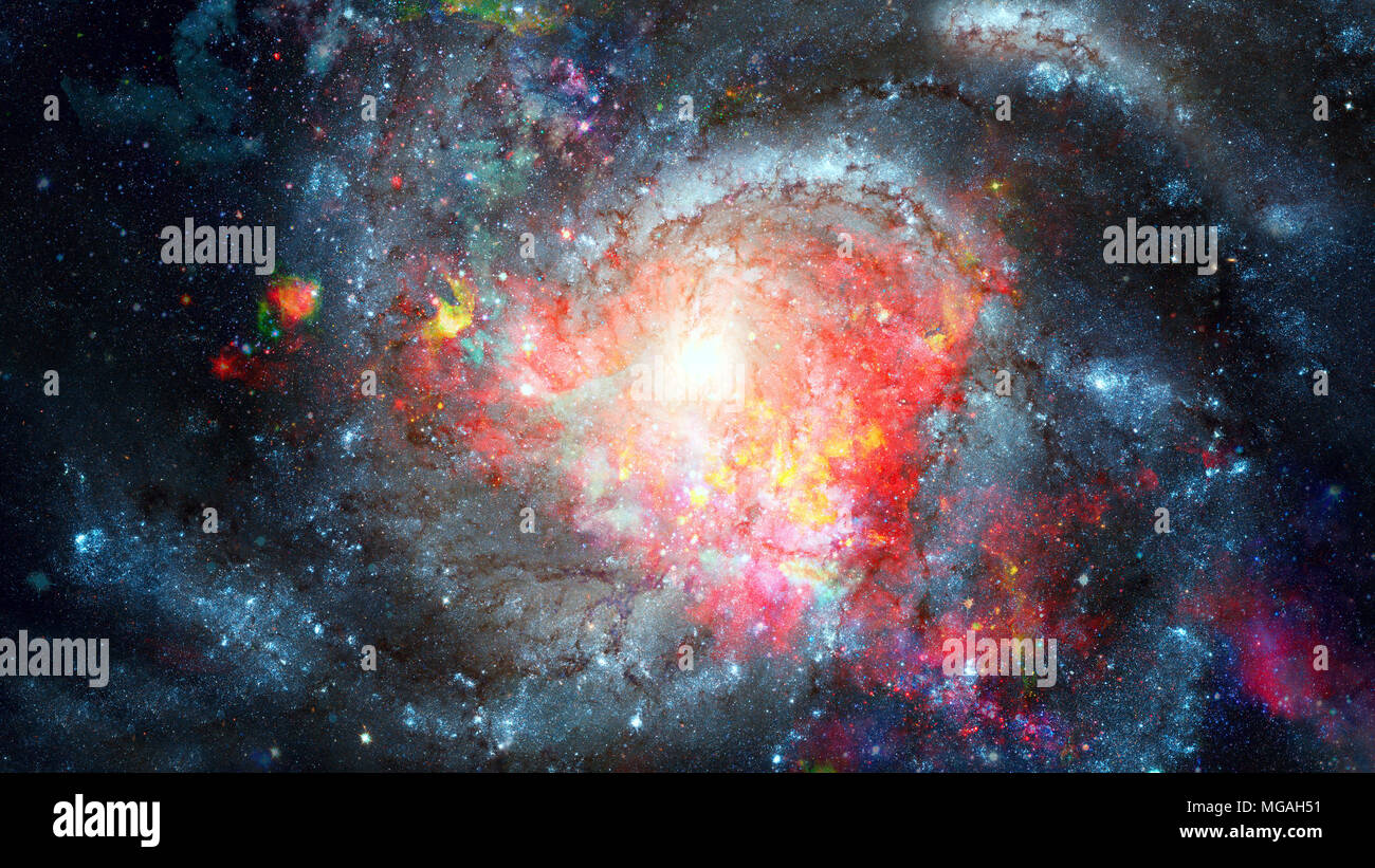 Small part of an infinite star field of space in the Universe. Elements ...