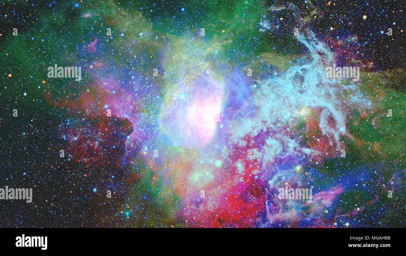 Beautiful nebula and Galaxy. Elements of this Image Furnished by NASA ...
