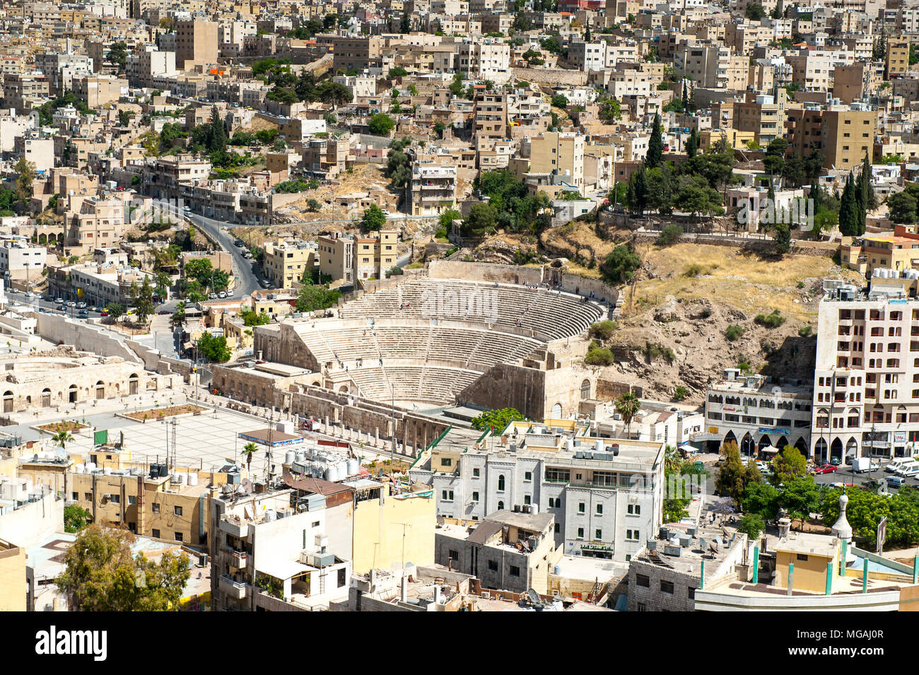 Ancient theater in Amman, the capital of Jordan Stock Photo - Alamy