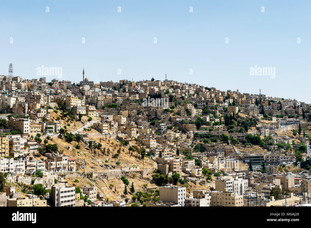 Amman jordan overview panorama hi-res stock photography and images - Alamy