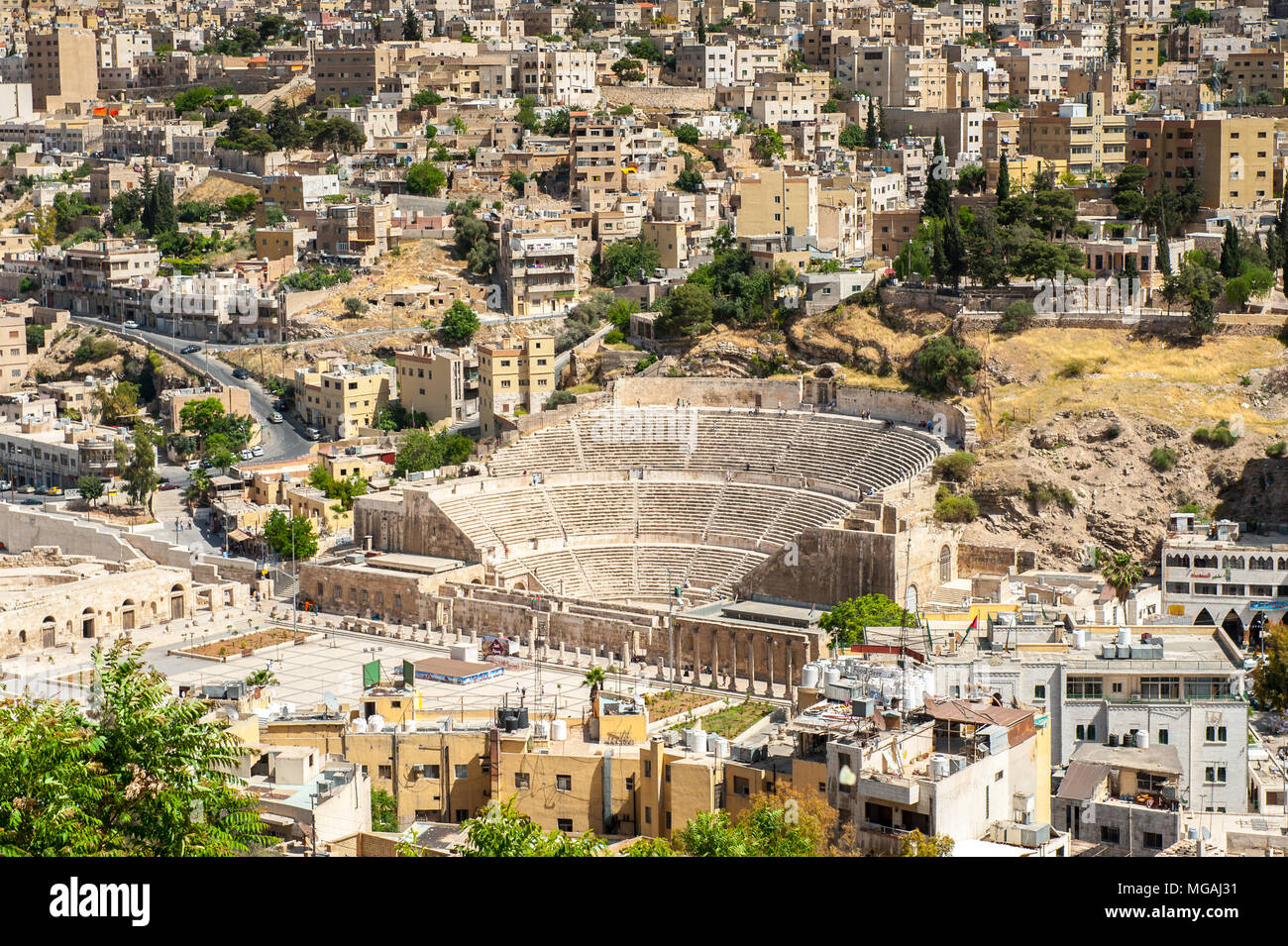 Ancient theater in Amman, the capital of Jordan Stock Photo - Alamy