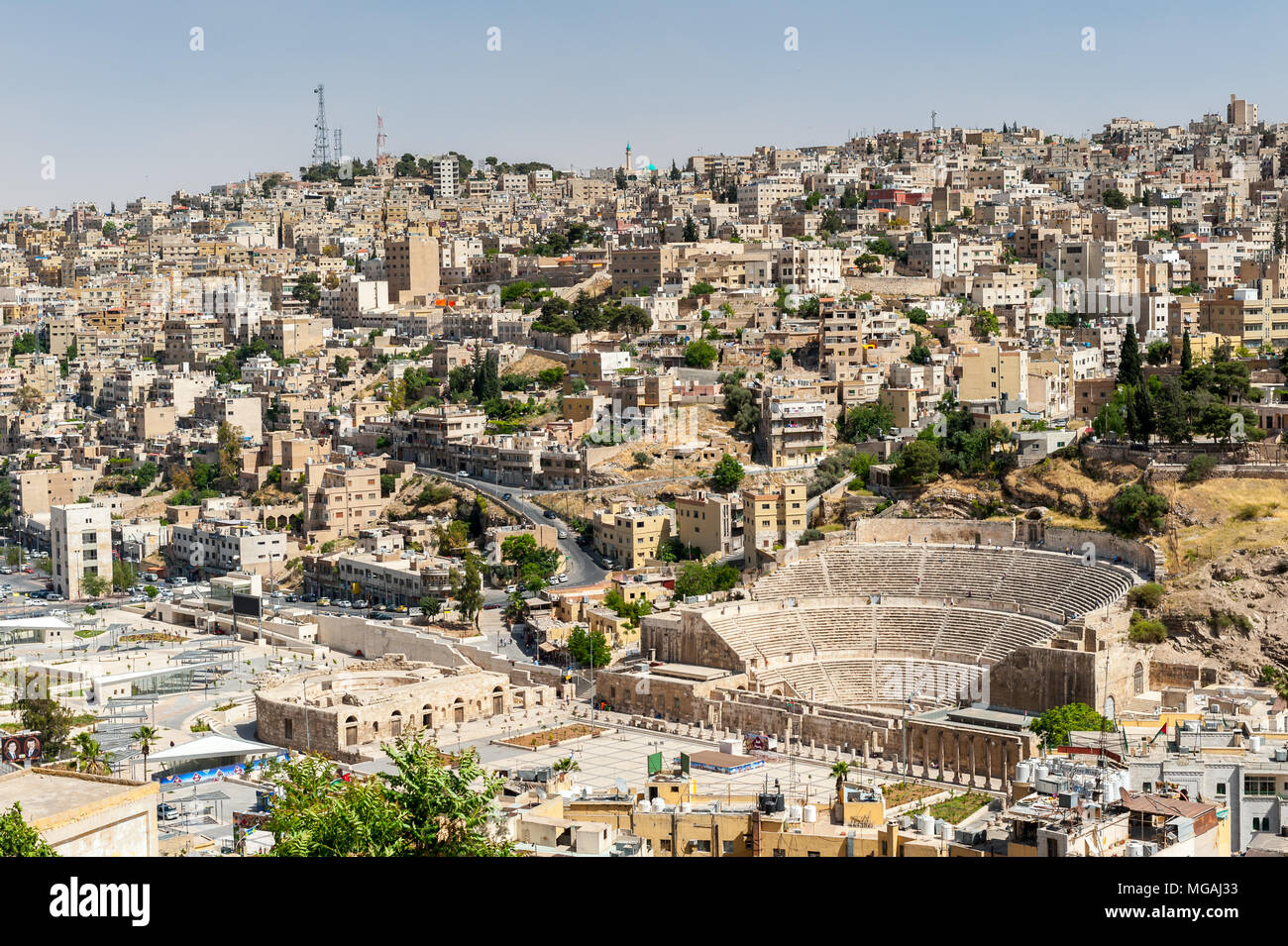 Ancient theater in Amman, the capital of Jordan Stock Photo - Alamy