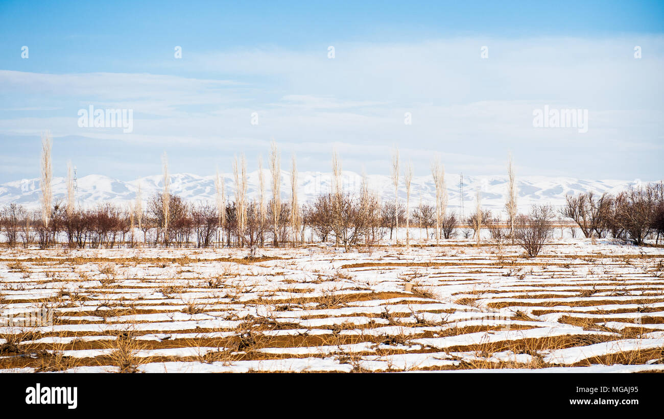 Winter in the Iranian northern province called Zanjan and the Iranian ...