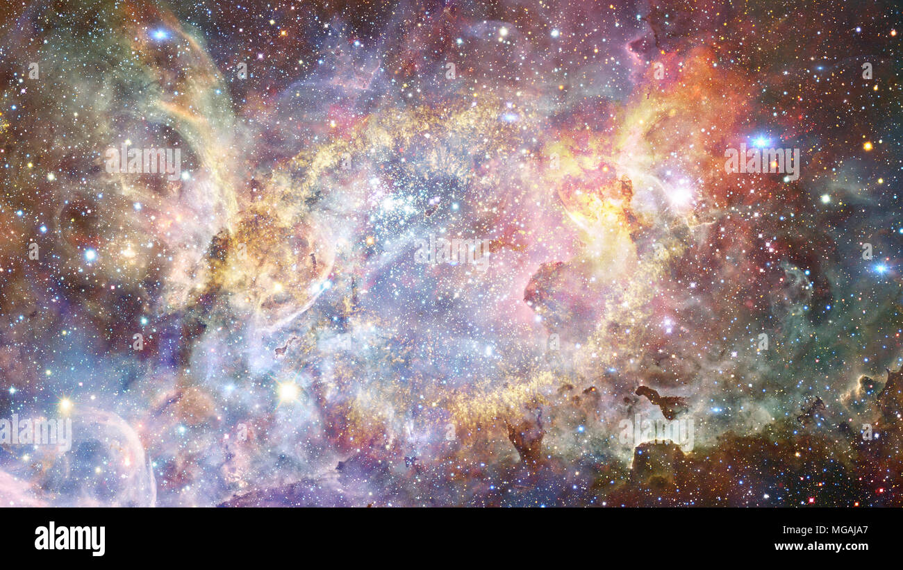 The Helix Nebula in deep space. Elements of this image furnished by ...