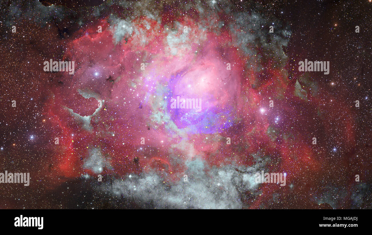 Nebula and stars in deep space, mysterious universe. Elements of this ...