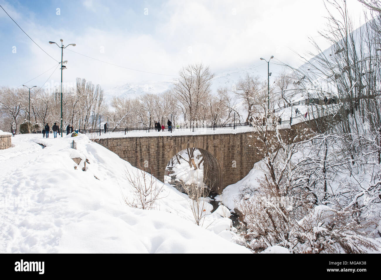 Alvand Mountain in winter in Iran Stock Photo - Alamy