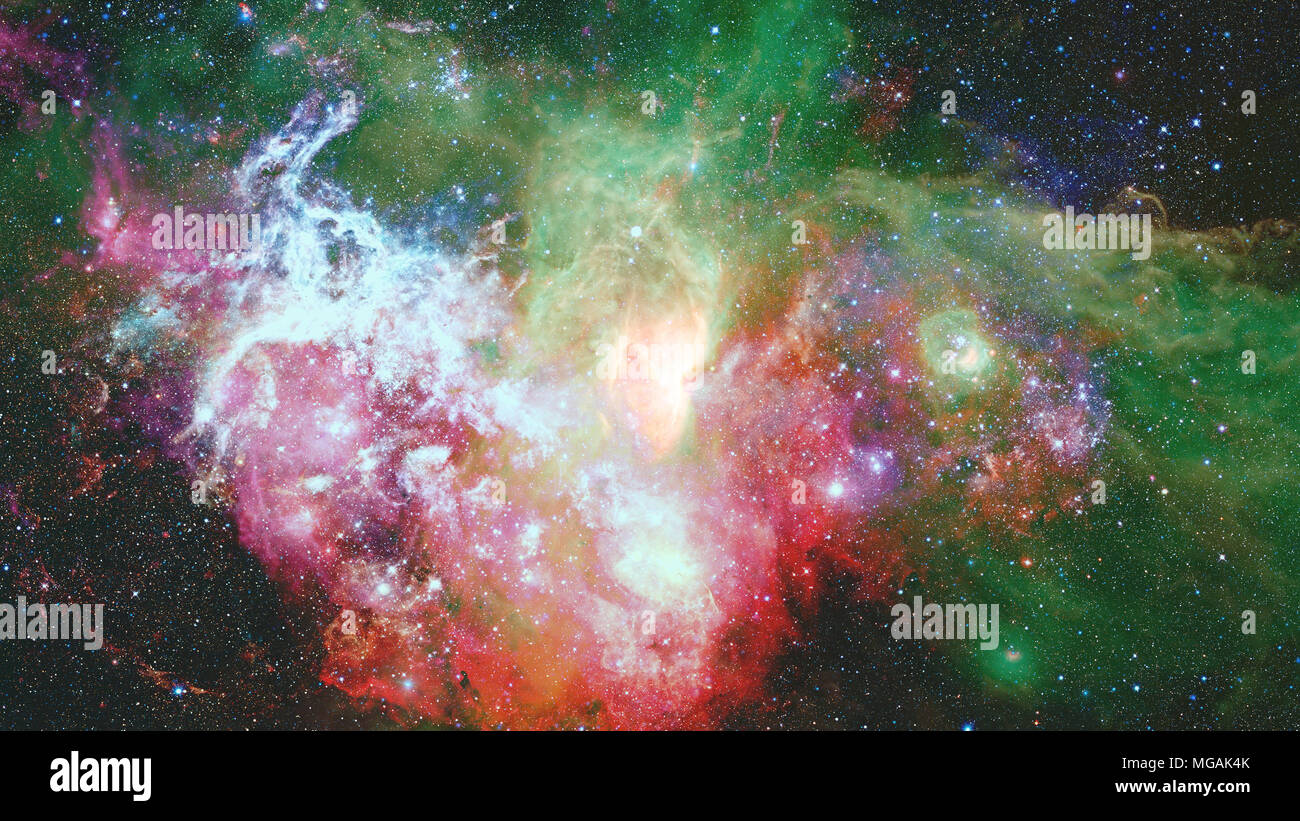 Galaxy and nebula. Elements of this Image Furnished by NASA Stock Photo ...