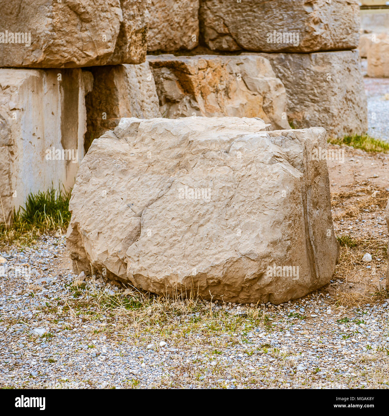 Stones of the ruins of the ancient city of Persepolis, Iran. UNESCO ...