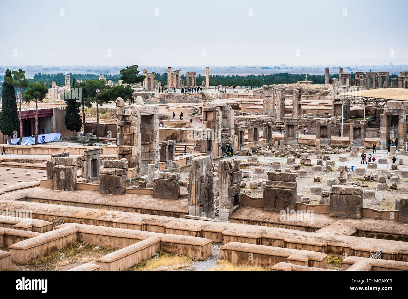 Panorama of the Ancient city of Persepolis, Iran. UNESCO World heritage ...
