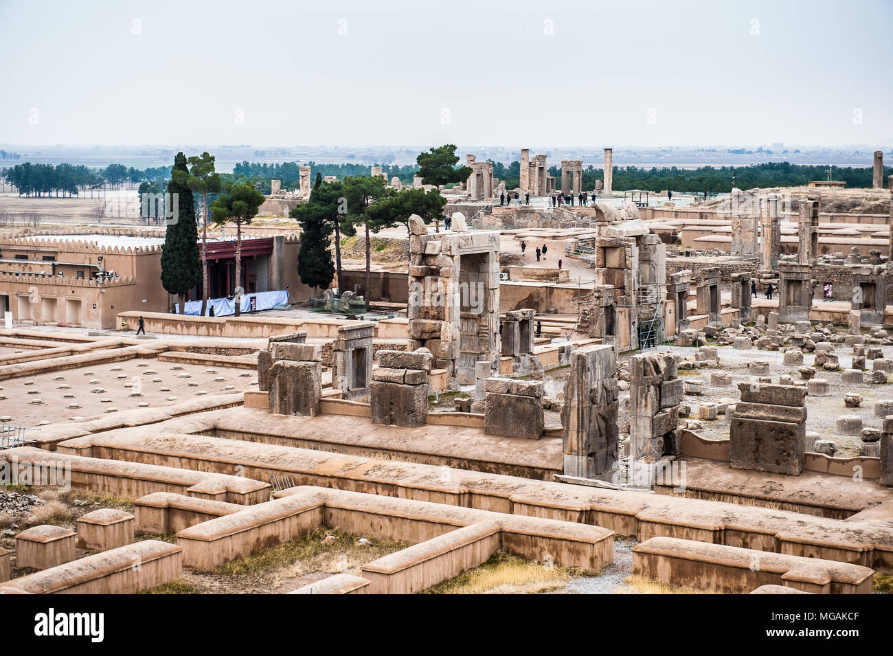 Panorama of the Ancient city of Persepolis, Iran. UNESCO World heritage ...