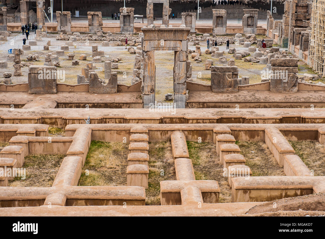 Ancient city of Persepolis, Iran. UNESCO World heritage site Stock ...