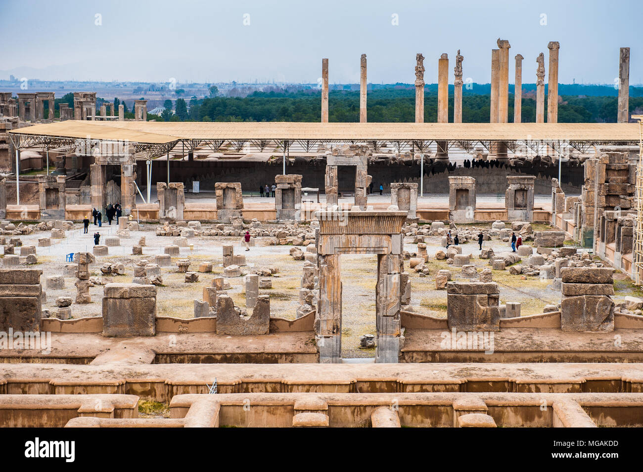 Ancient city of Persepolis, Iran. UNESCO World heritage site Stock ...