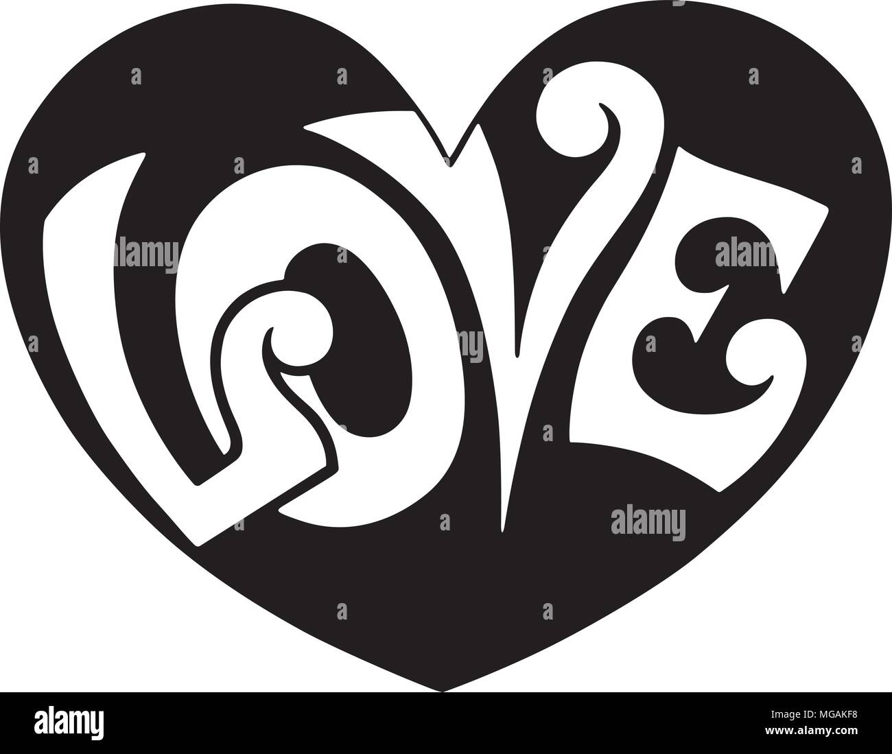 Pop Art Love Heart - Retro Clipart Banner Stock Vector Image & Art - Alamy