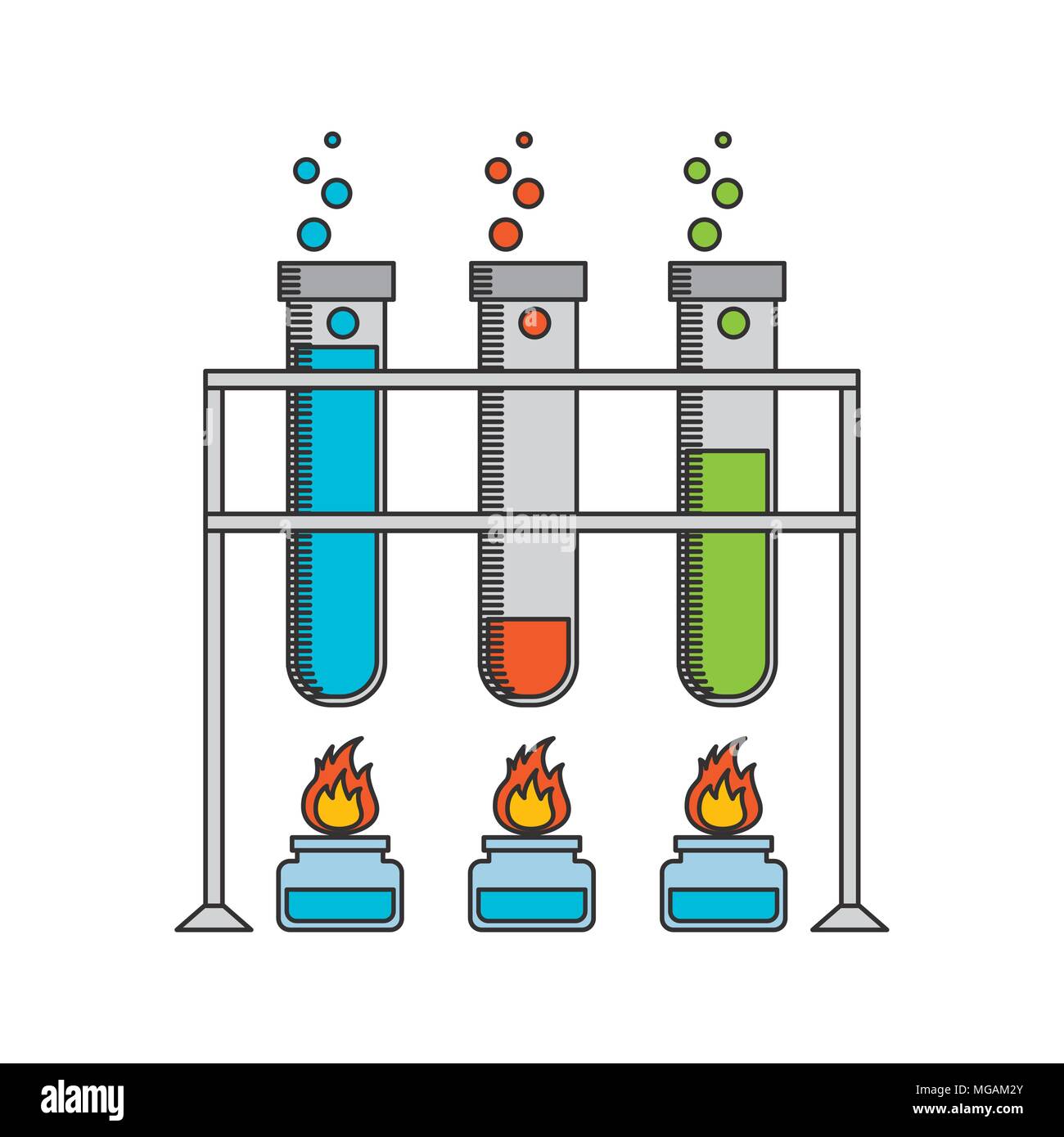 Science lab design, vector illustration eps10 graphic Stock Vector ...
