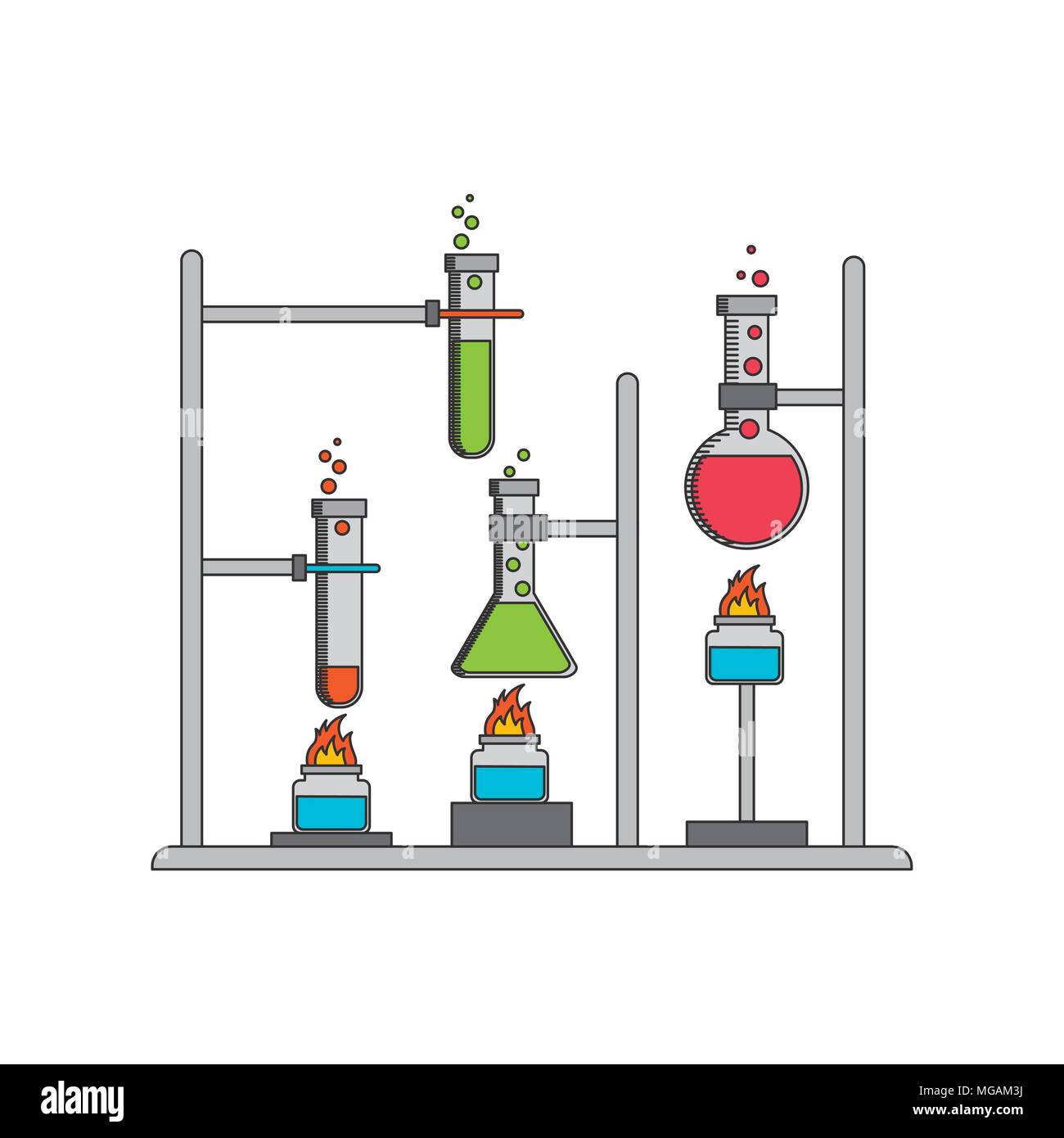Science lab design, vector illustration eps10 graphic Stock Vector ...
