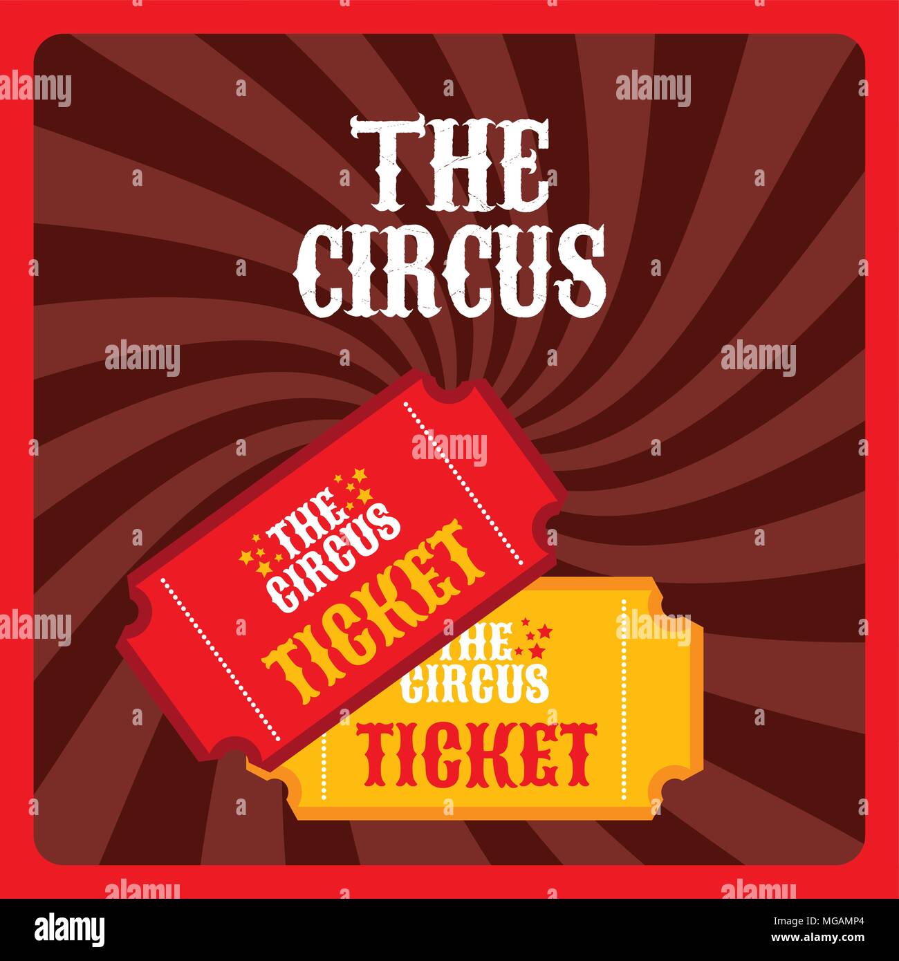 Circus show paper tickets cartoon hi-res stock photography and images ...