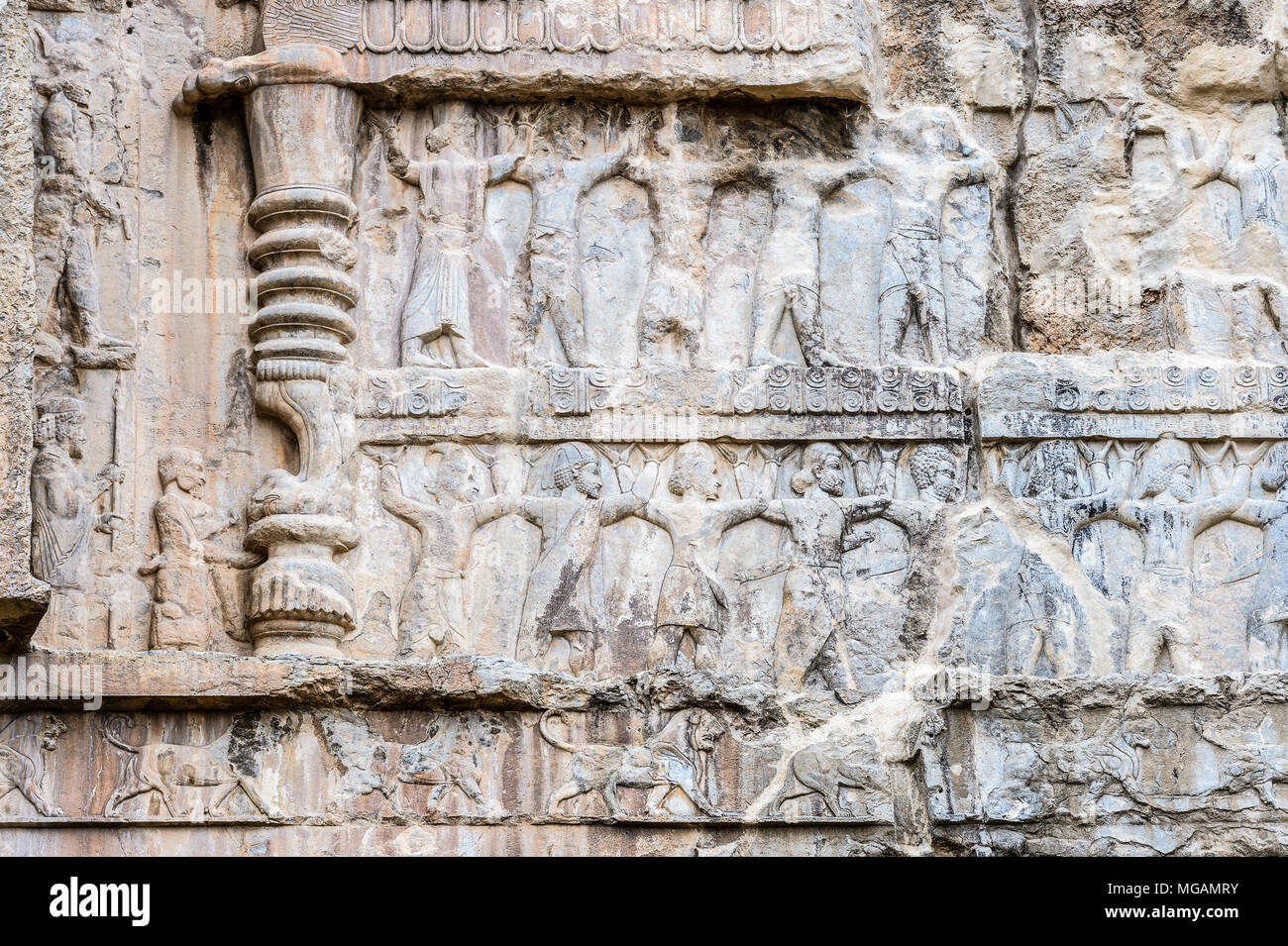 Ancient ruins of Persepolis, the ceremonial capital of the Achaemenid ...