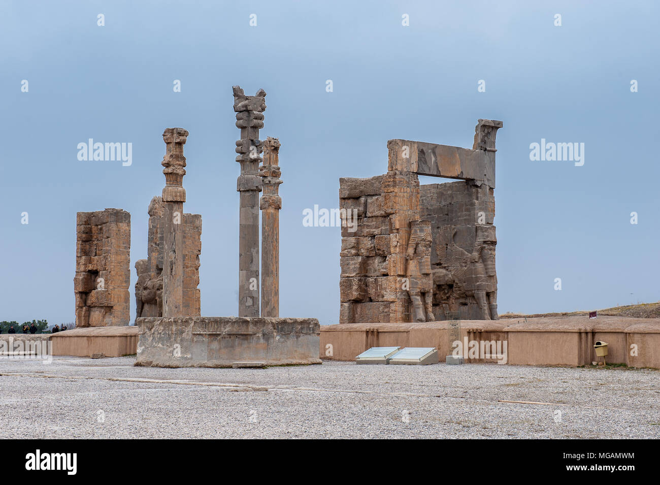 Gateway of All the nations in the ancient city of Persepolis, Iran ...