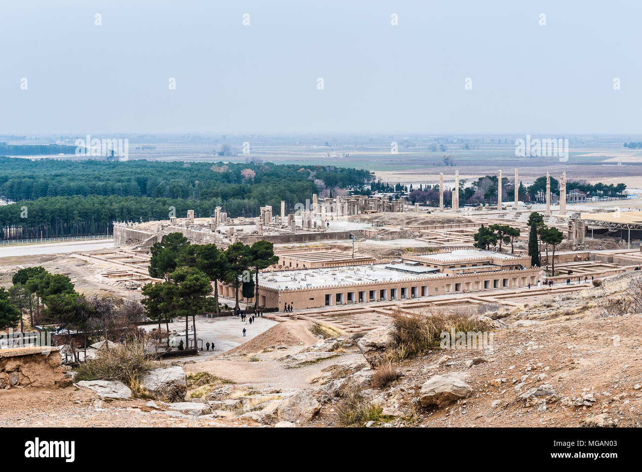 Ancient city of Persepolis, Iran. UNESCO World heritage site Stock ...