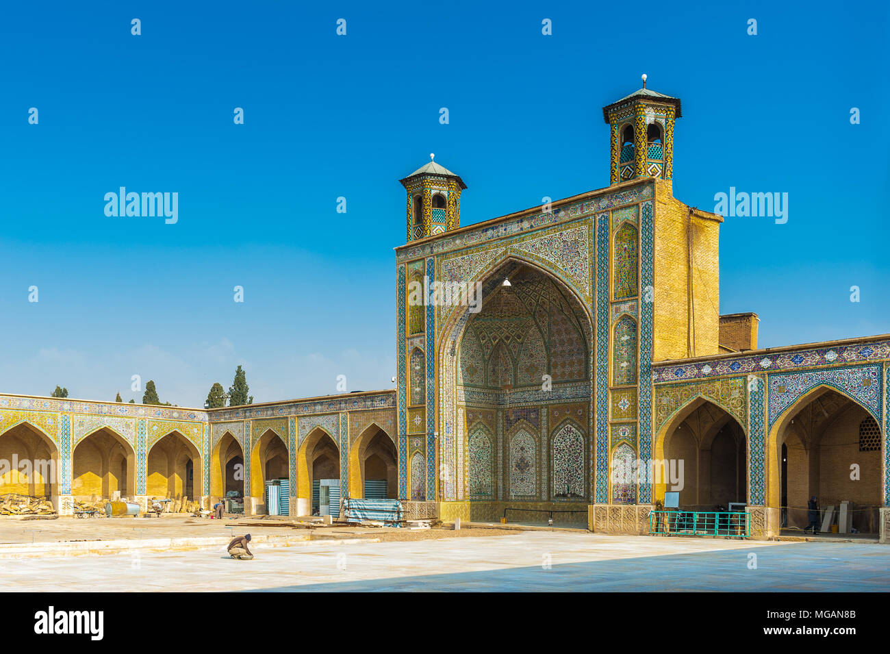 Vakil Mosque, a mosque in Shiraz, southern Iran. This mosque was built ...