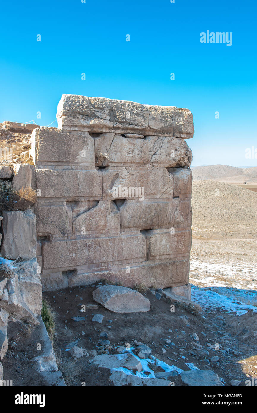 Old citadel of the Ancient Persian city of Pasargad, Iran. UNESCO World ...