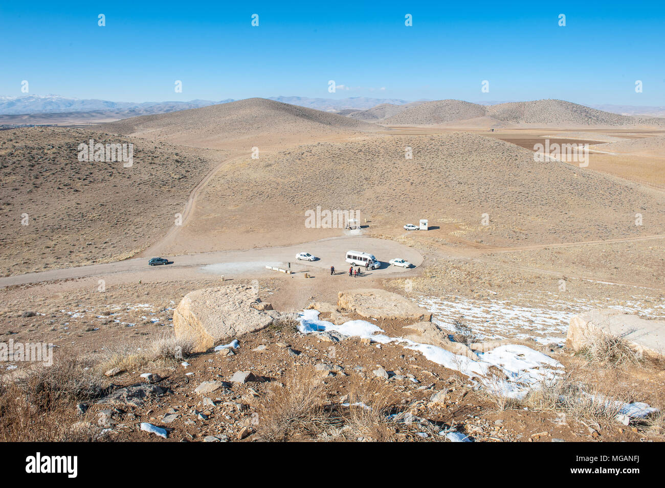 Desert near the ancient Persian city of Pasargad, Iran. UNESCO World ...