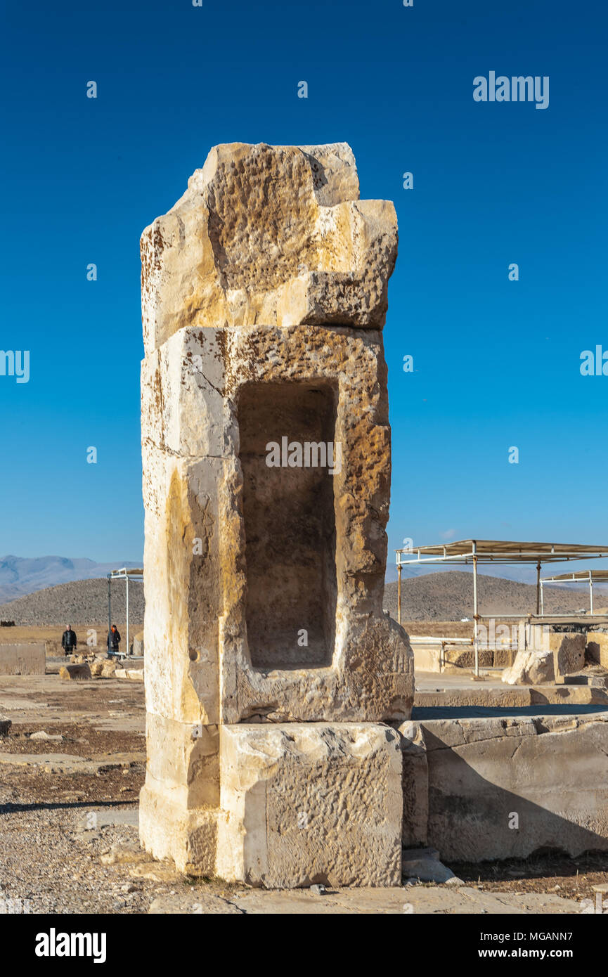 Ruins of the Ancient Persian city of Pasargad, Iran. UNESCO World ...