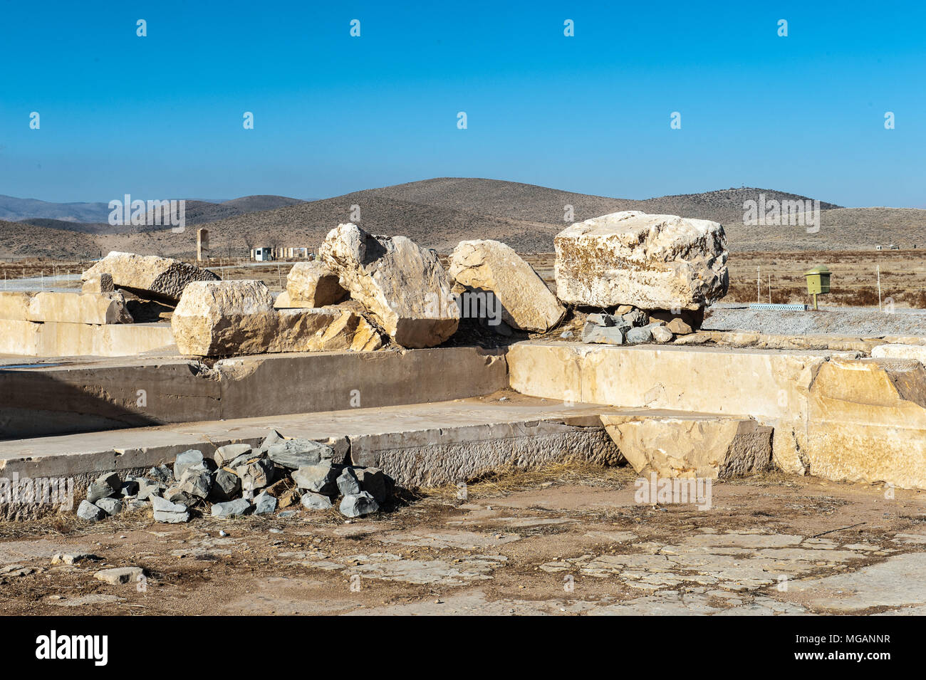 Ruins of the Ancient Persian city of Pasargad, Iran. UNESCO World ...