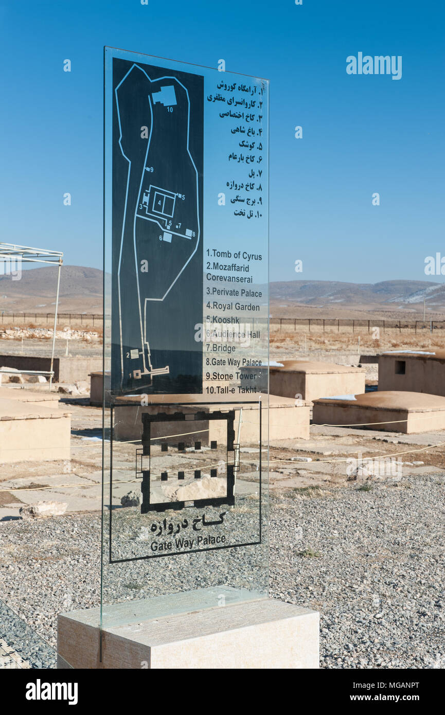 Ancient Persian city of Pasargad, Iran. UNESCO World Heritage Stock ...