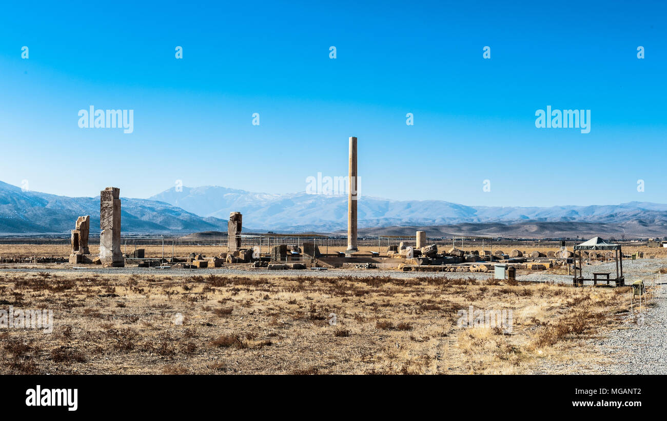 Ancient Persian city of Pasargad, Iran. UNESCO World Heritage Stock ...