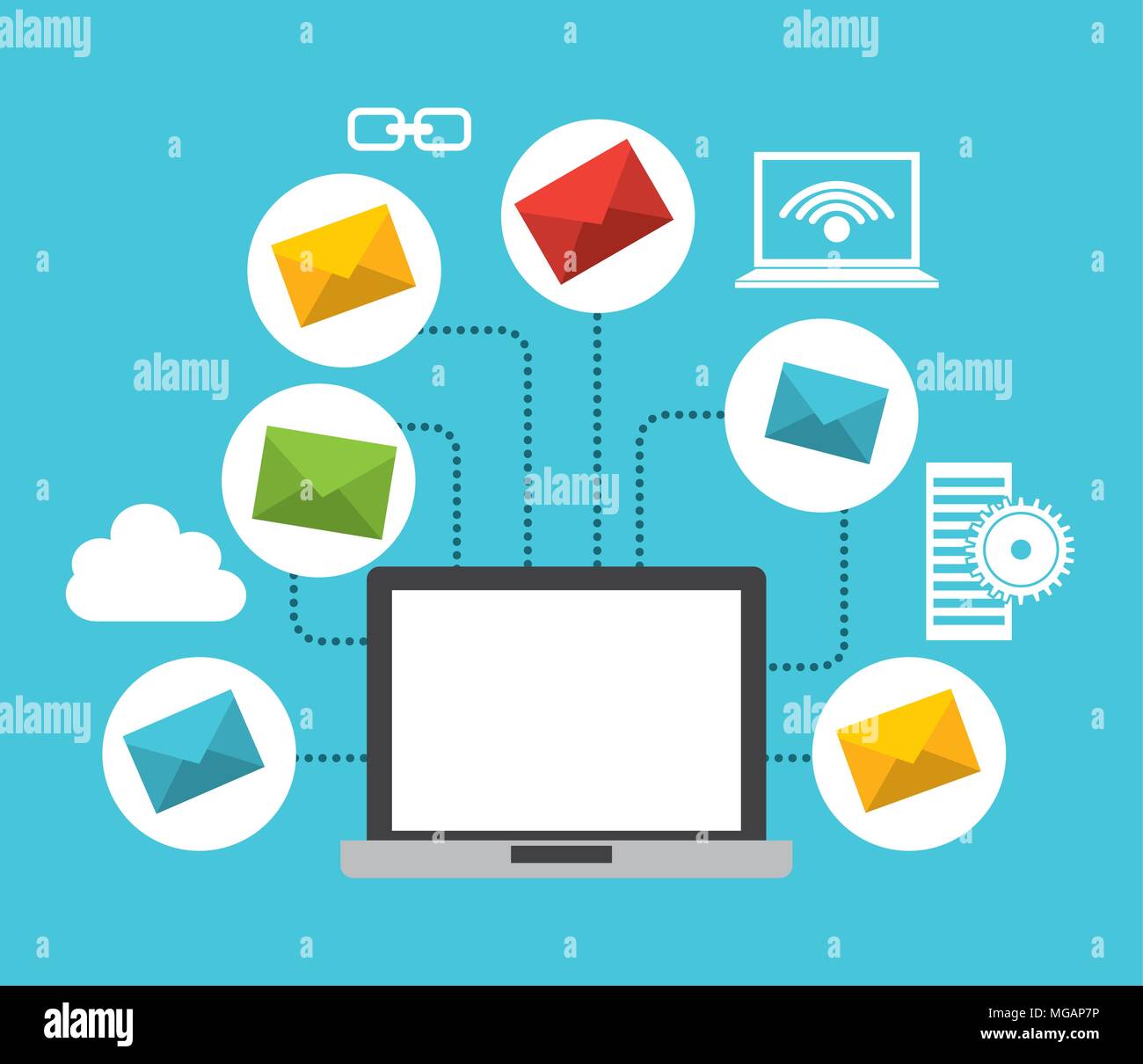 Send waves Stock Vector Images - Alamy