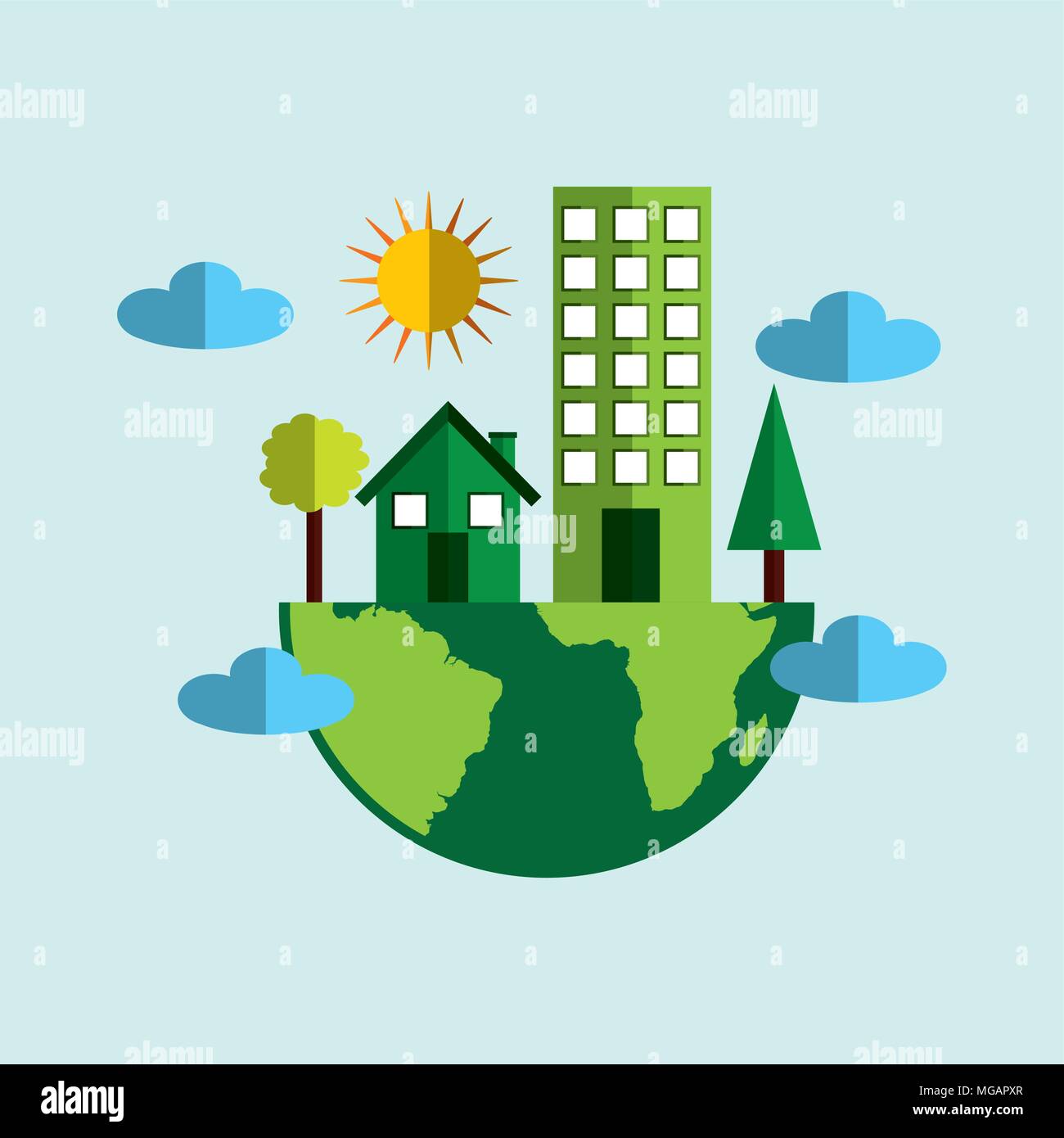 eco friendly design, vector illustration eps10 graphic Stock Vector ...