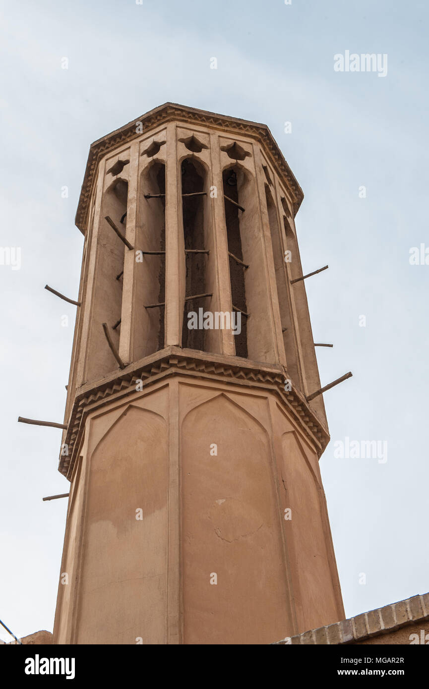 Clay architecture of the center of Yazd, Iran Stock Photo - Alamy