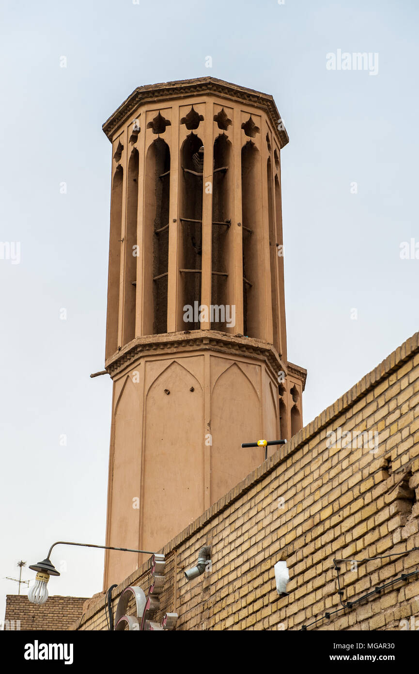 Clay architecture of the center of Yazd, Iran Stock Photo - Alamy