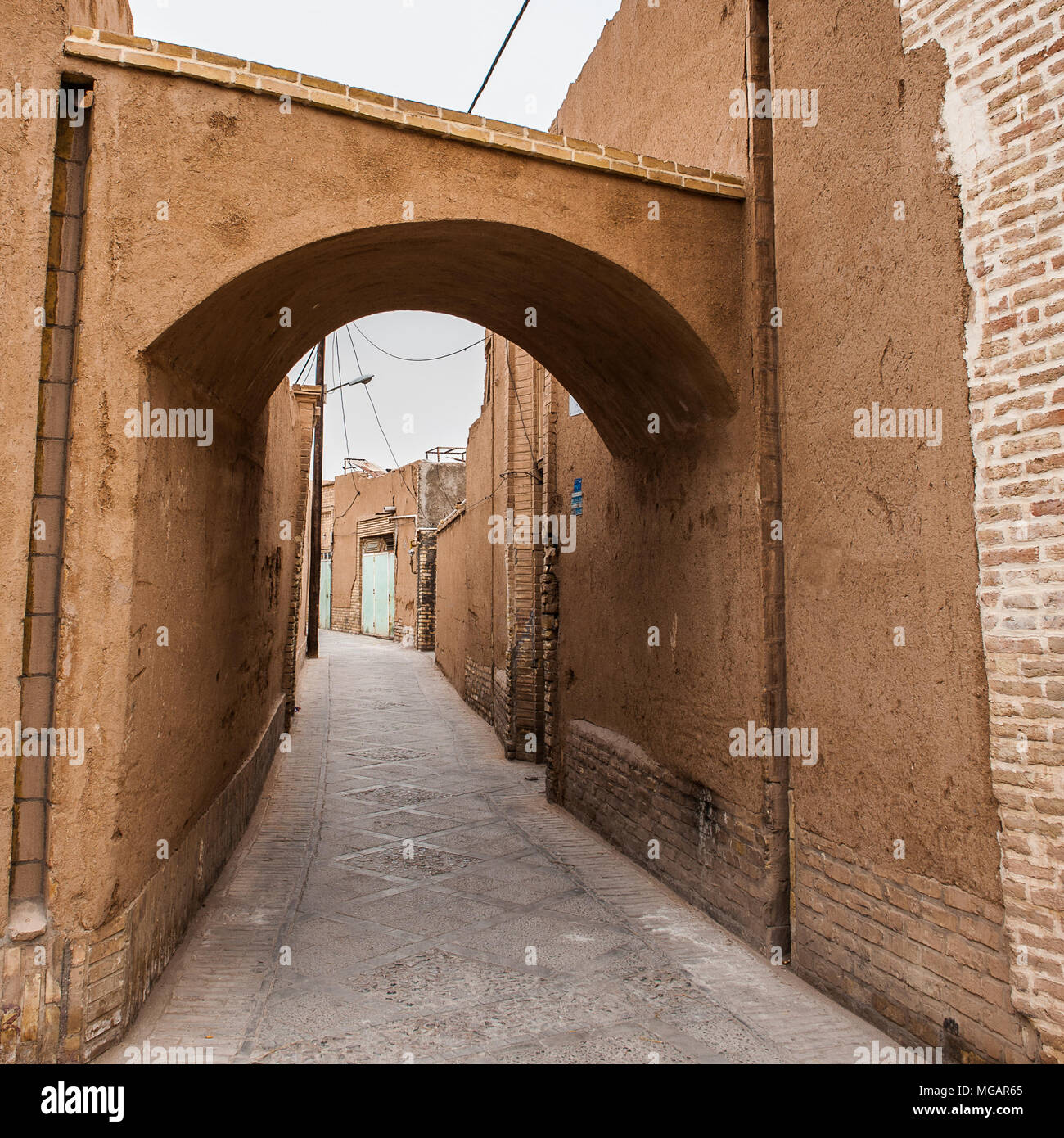 Block of the ancient clay houses in Iran Stock Photo - Alamy