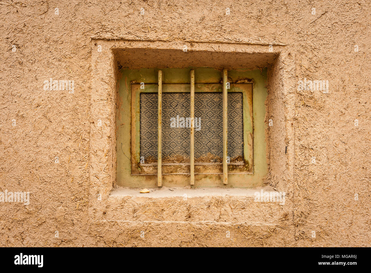 Window with grate in Iran Stock Photo - Alamy