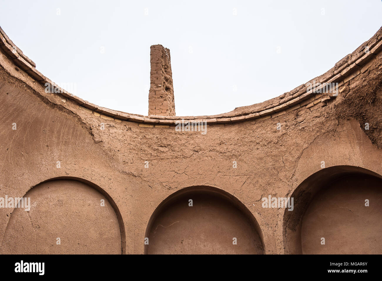 Poor area of the anceint houses in Iran Stock Photo - Alamy