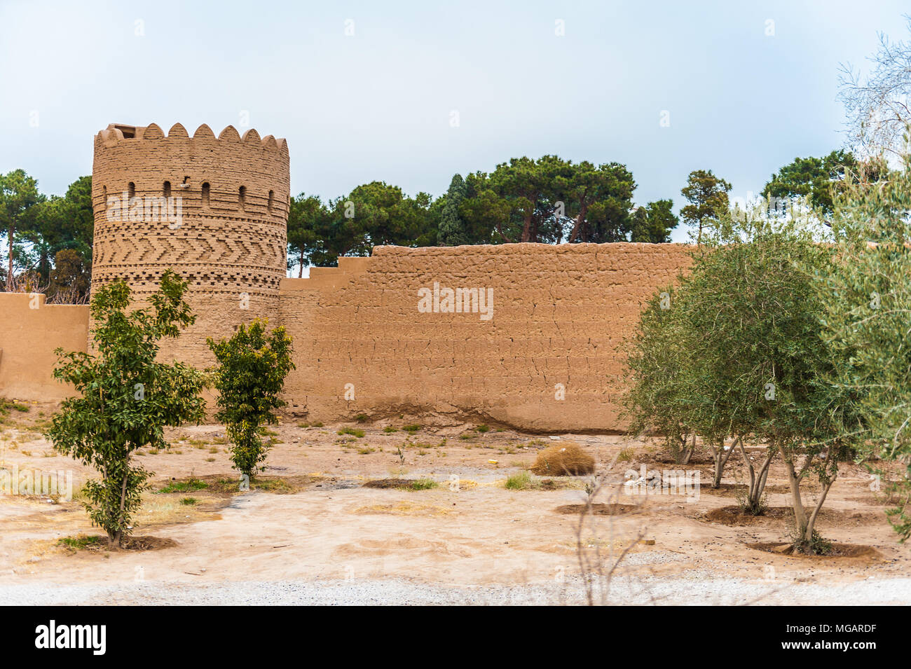 Complex of the Wind Tower complex in Yazd, Iran Stock Photo - Alamy
