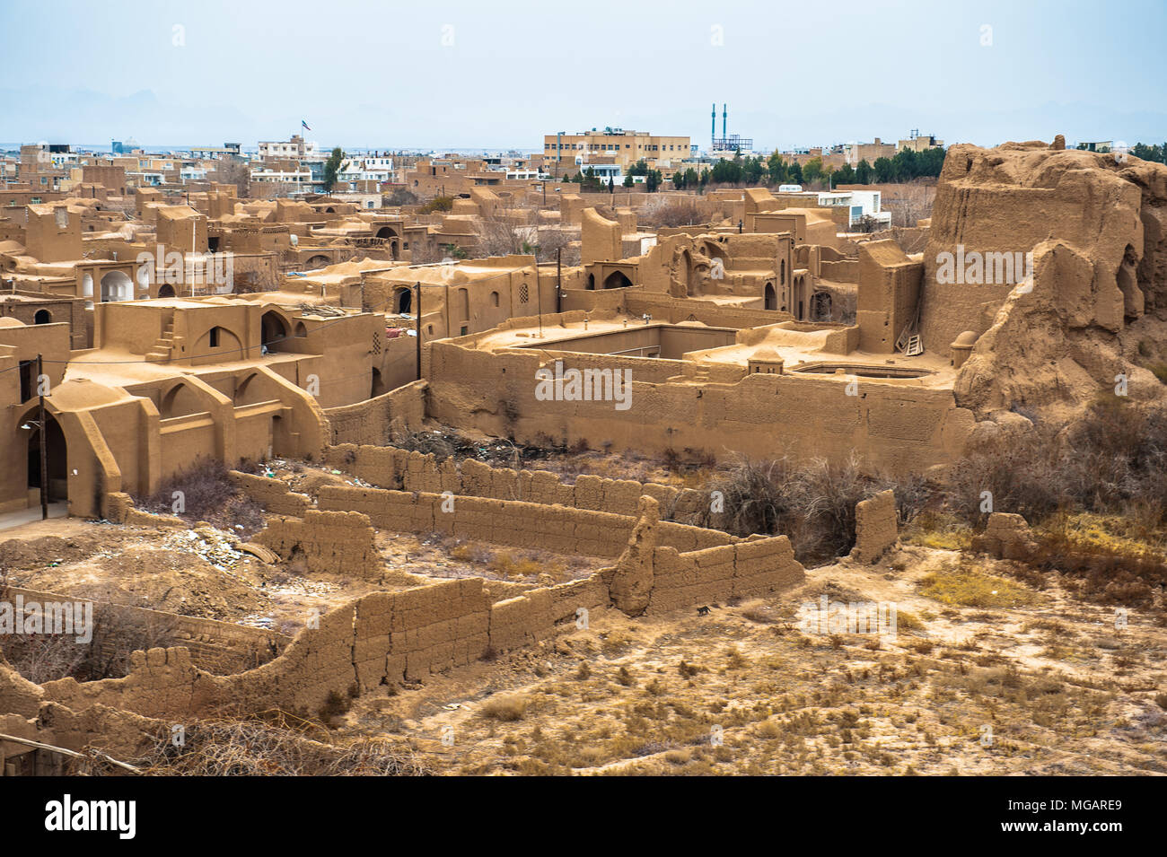 Ruins of the old city of Meybod, Iran Stock Photo - Alamy