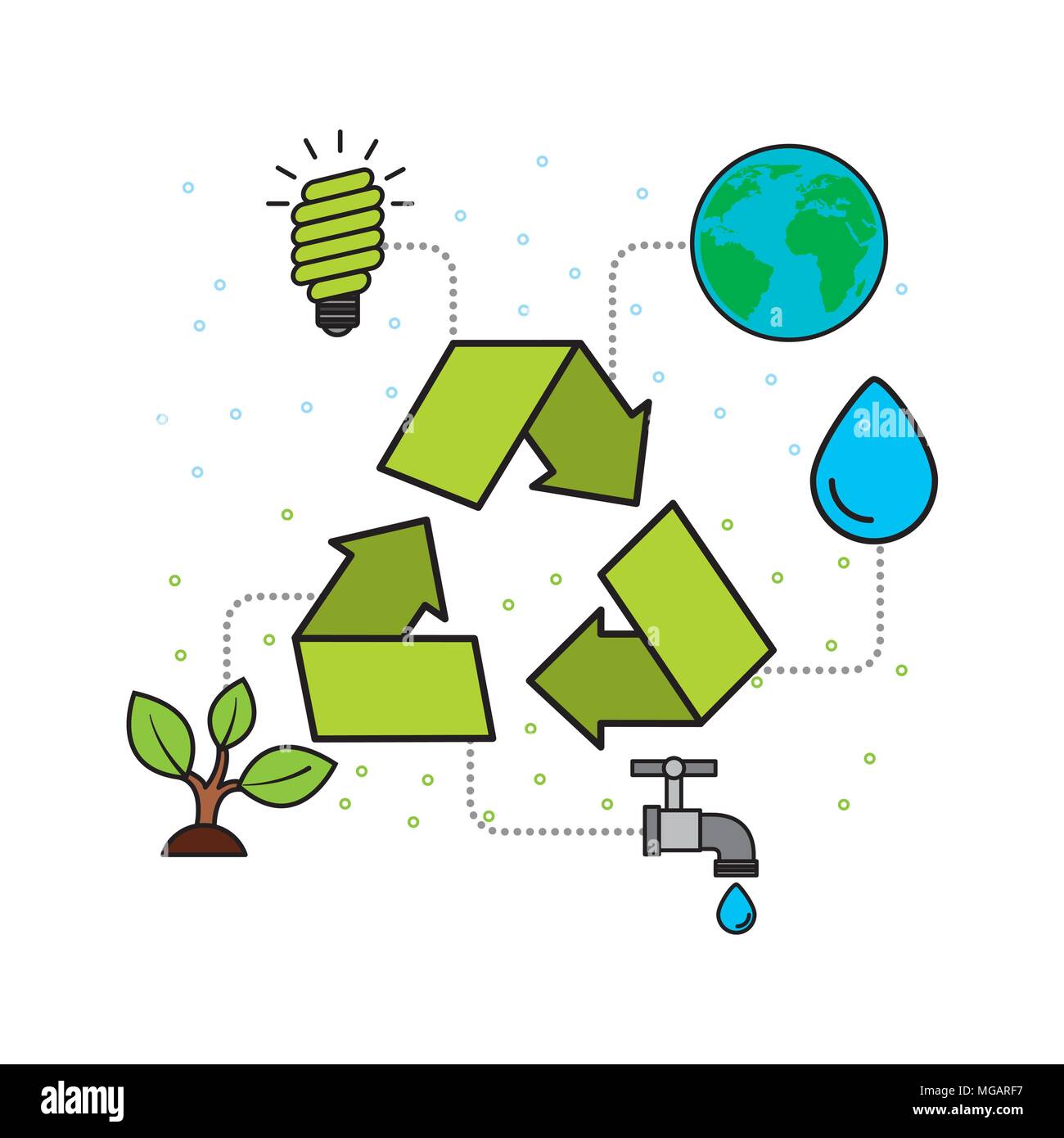 eco friendly design, vector illustration eps10 graphic Stock Vector ...