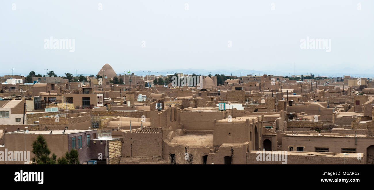 Town of Meybod, Iran. View from the Narin Qal'eh or Narin Castle Stock ...
