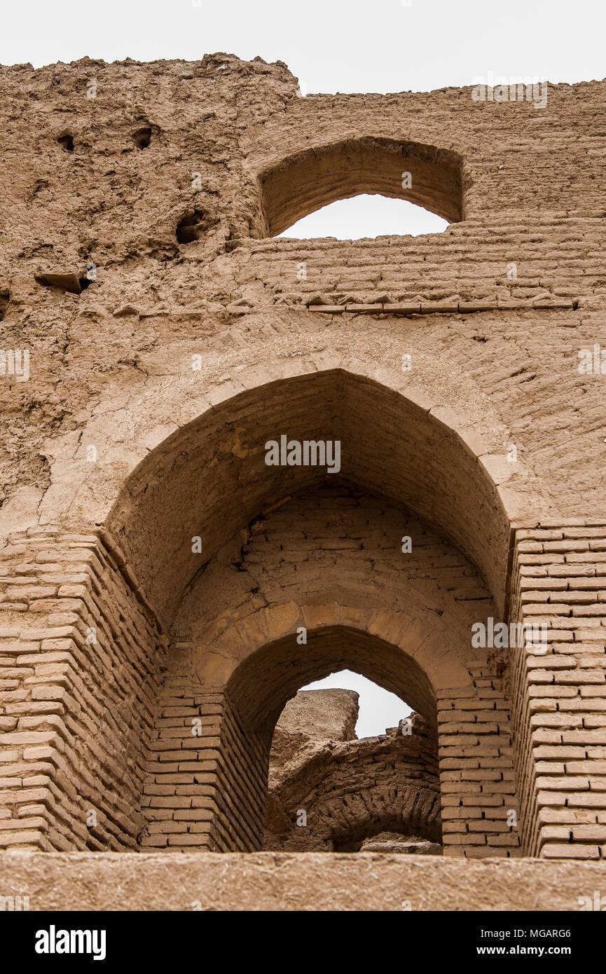 Wall of Narin Castle, Meybod, Yazd province, Iran Stock Photo - Alamy