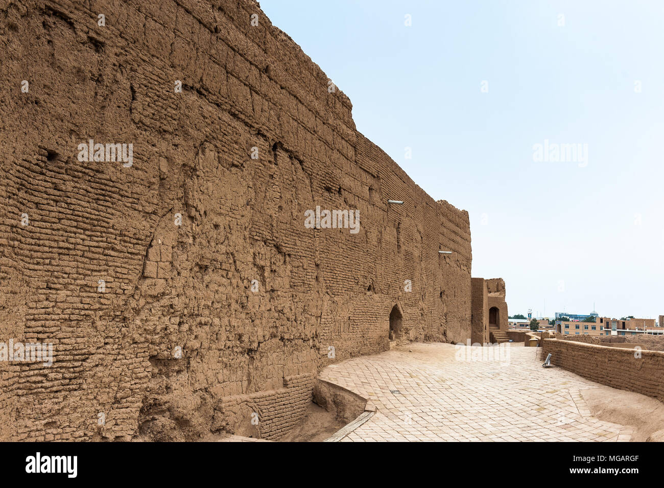 Wall of Narin Castle, Meybod, Yazd province, Iran Stock Photo - Alamy